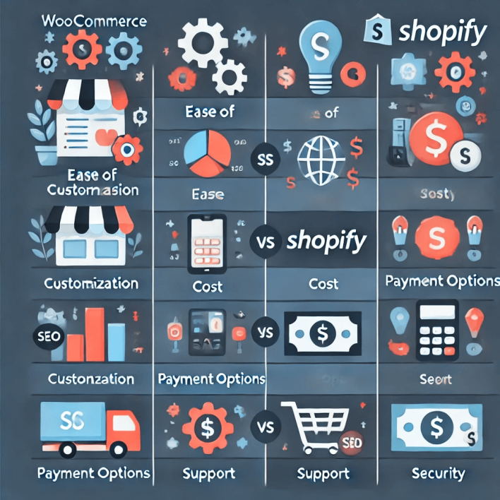 Comprehensive Comparison Between WooCommerce and Shopify